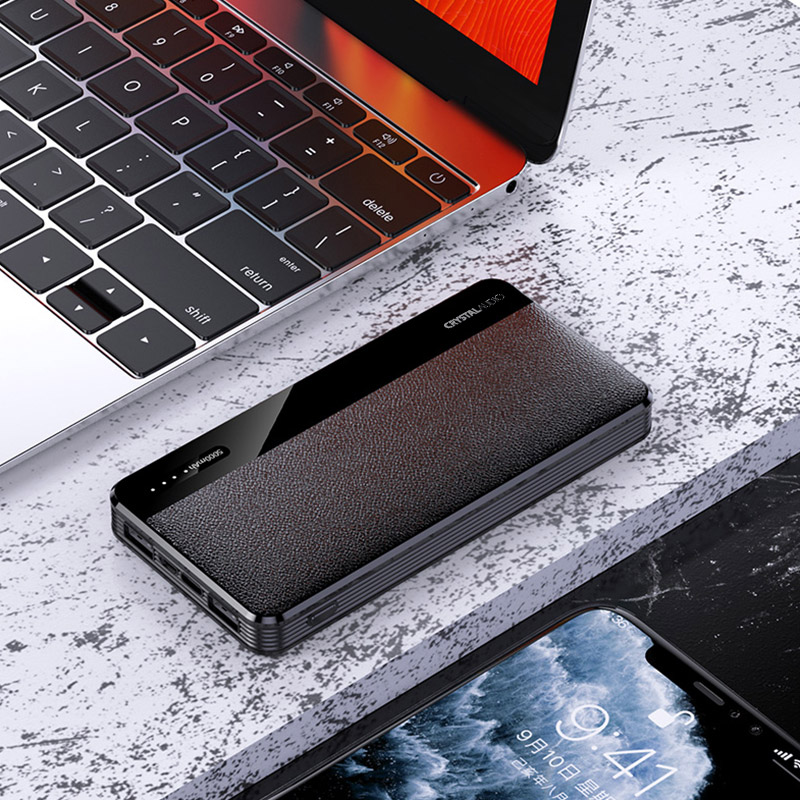 PBL-10L | Slim and Light Powerbank 10.000mAh with leather surface ...