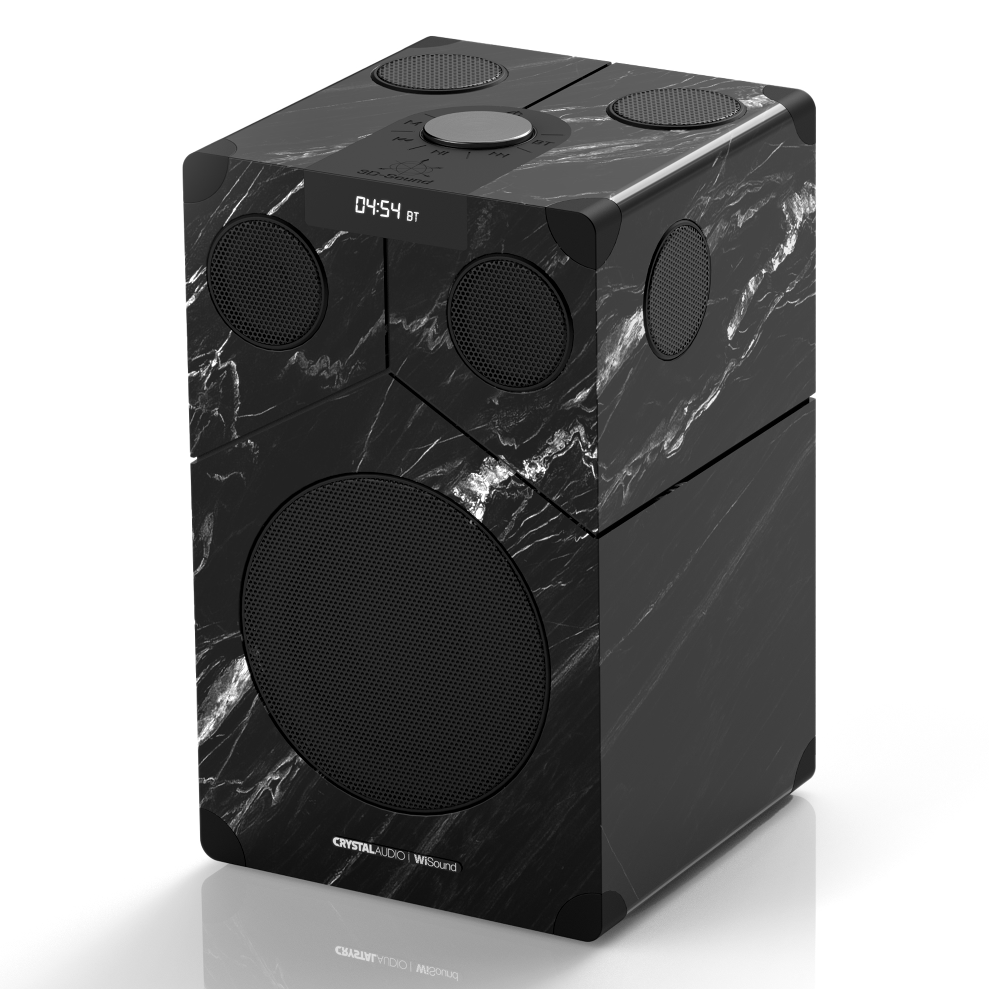 3D-4 b | 3D Portable Sound System with 4" woofer, Black Marble finish ...